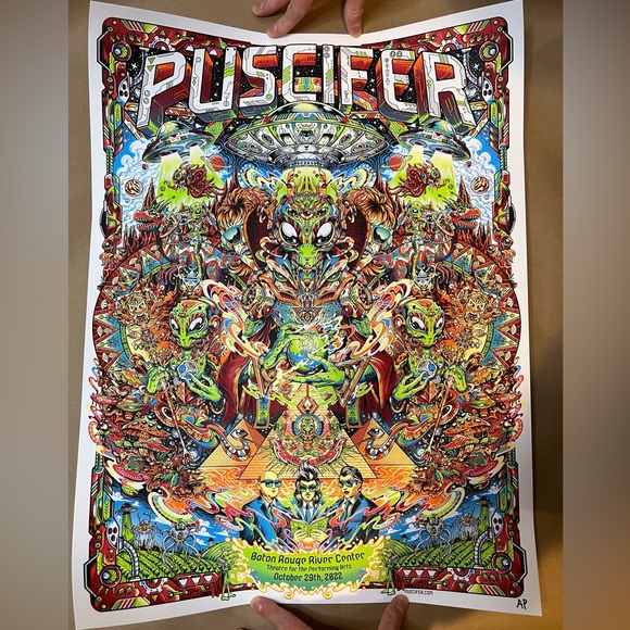 f4d poster | Art | Puscifer Poster Baton Rouge River Center Juan Ma ...